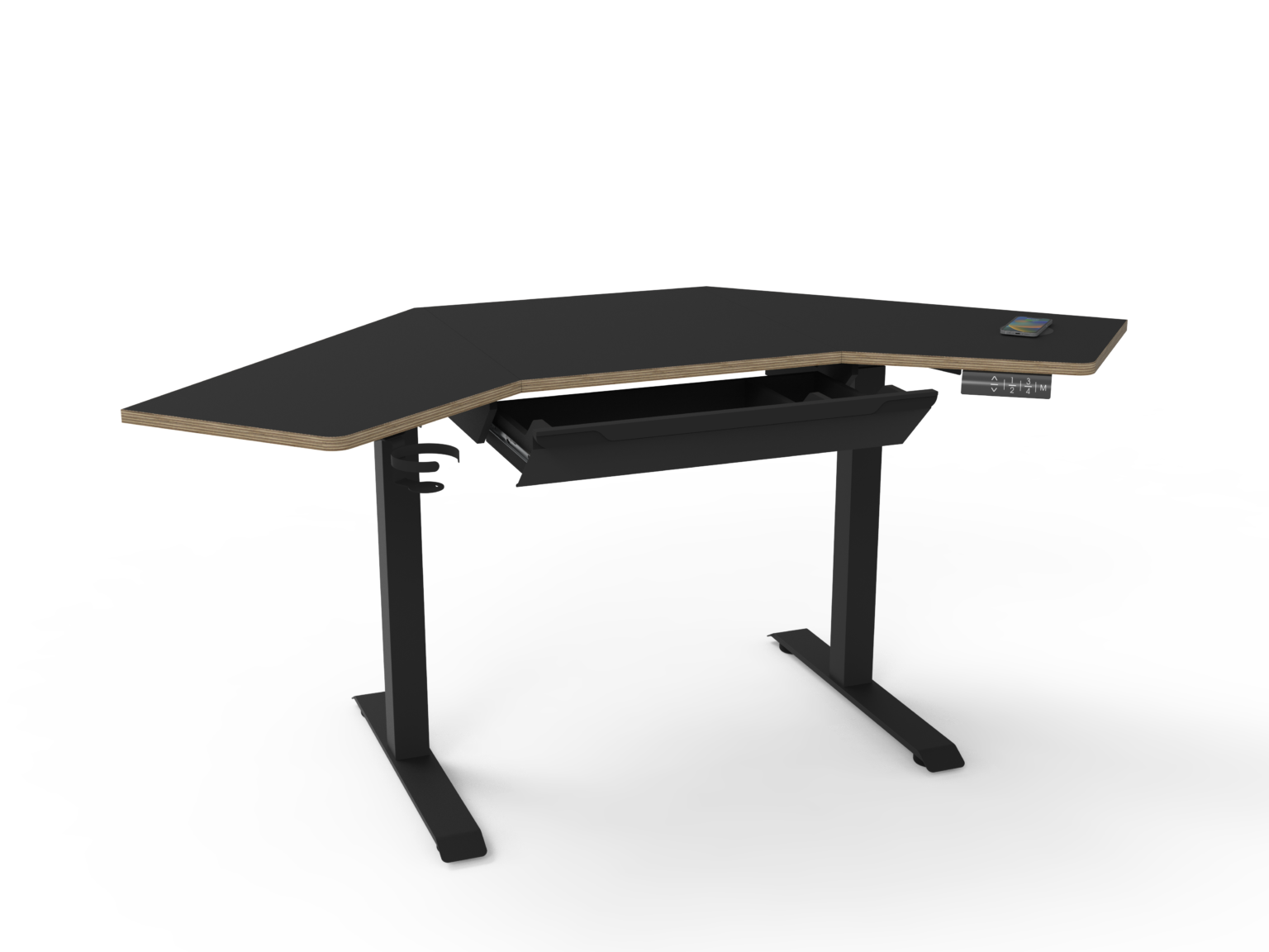 Gino Corner Desk | Sit Stand Corner Desk UK | Tekden