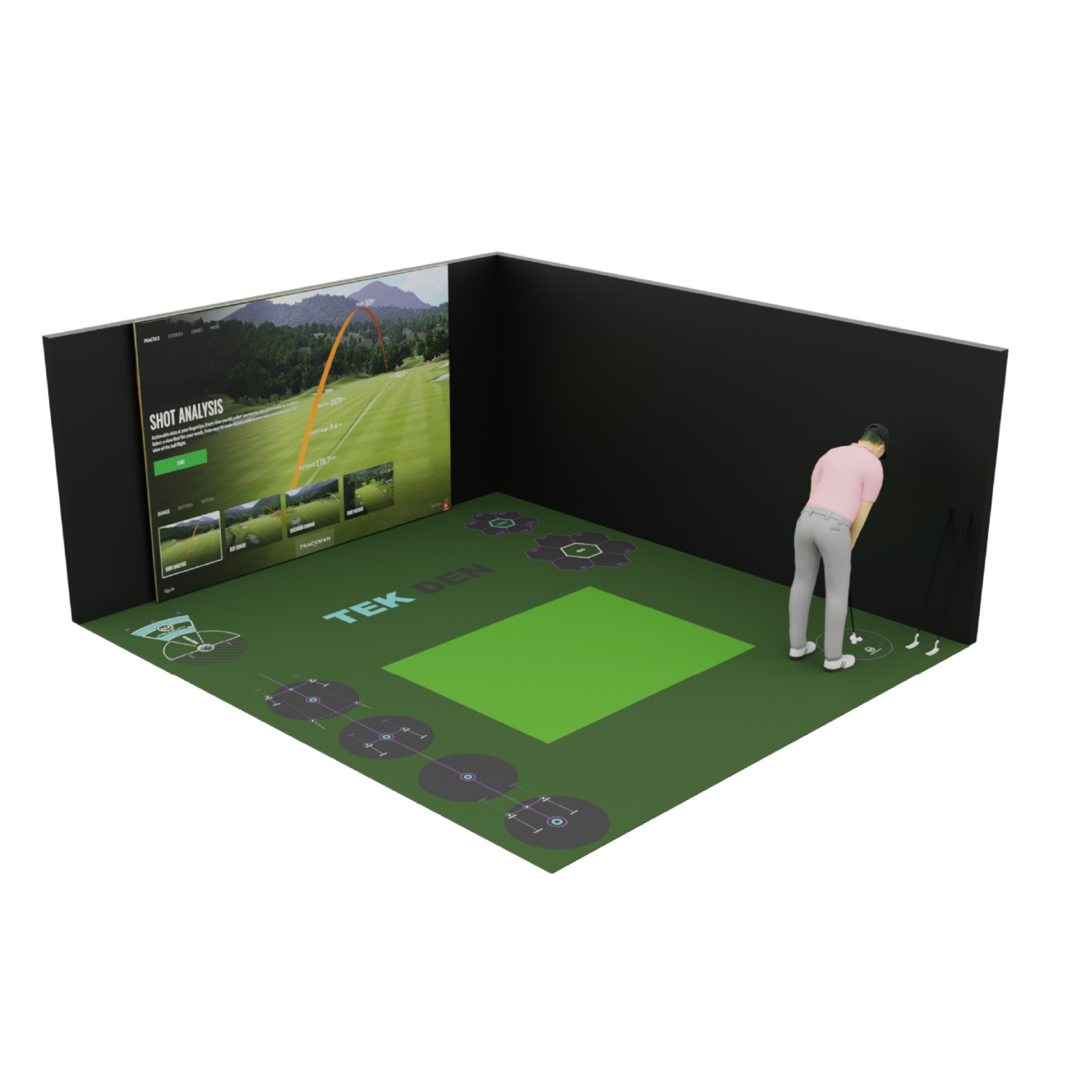 Wellputt Custom Putting Mat | Branded Golf | Tekden